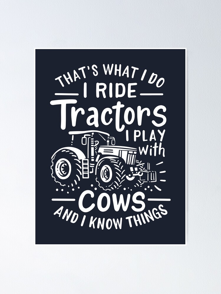"Farming and tractors" Poster for Sale by Bricke | Redbubble