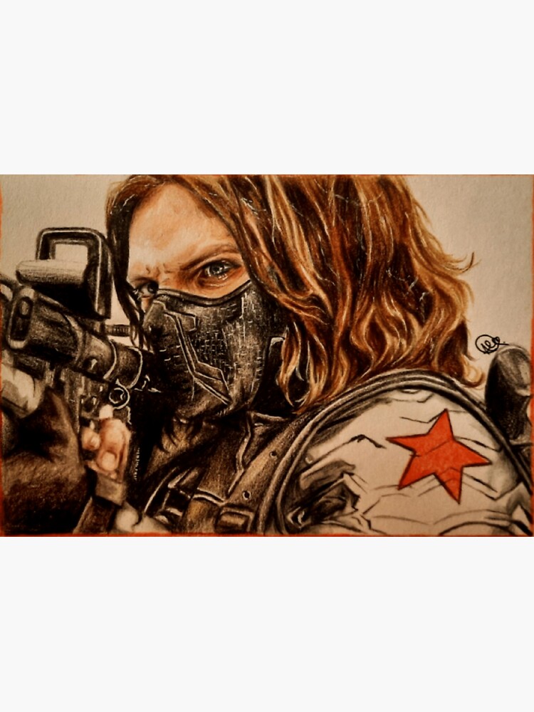 "The Winter Soldier" Sticker for Sale by Al3Art | Redbubble