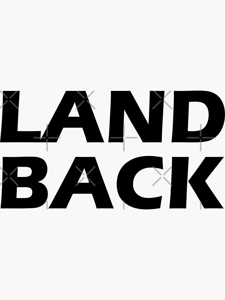 "Land Back Native Lands " Sticker for Sale by wonderfullys | Redbubble