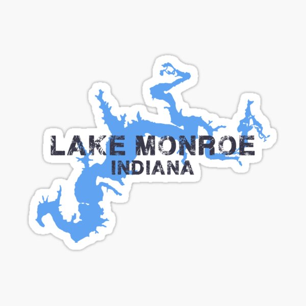 "Lake Monroe" Sticker for Sale by gabbledesign | Redbubble