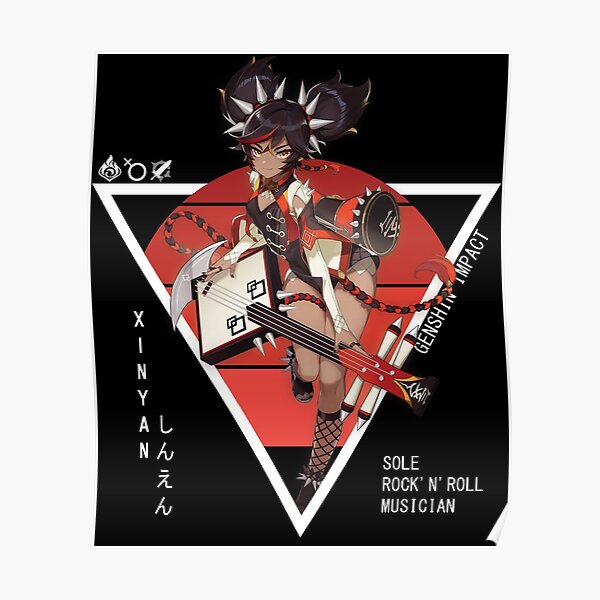 Xinyan Genshin Impact Poster For Sale By B Love Redbubble