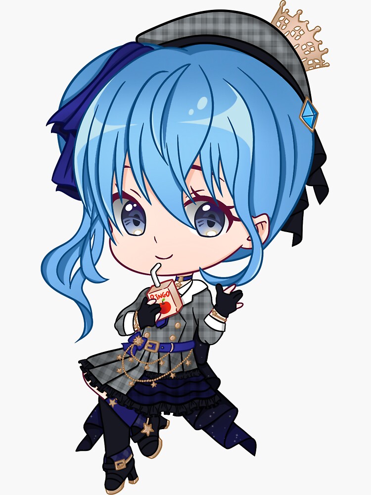 "Hoshimachi Suisei Hololive Chibi" Sticker for Sale by Racheya | Redbubble