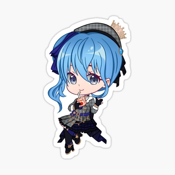 "Hoshimachi Suisei Hololive Chibi" Sticker for Sale by Racheya | Redbubble