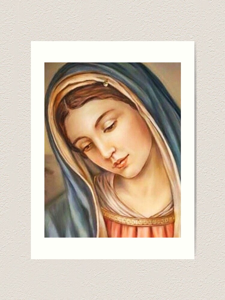 "Virgin mary Mother of God Vergine Maria Djevica Marija" Art Print for ...