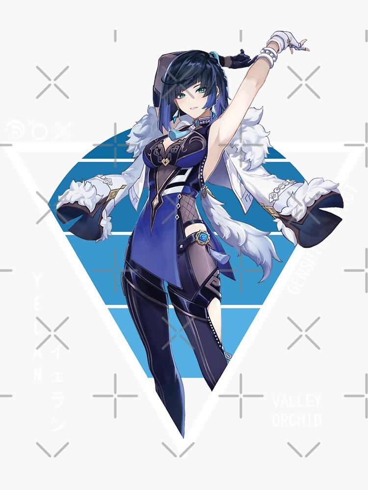 "Yelan | Genshin Impact" Sticker for Sale by B-love | Redbubble