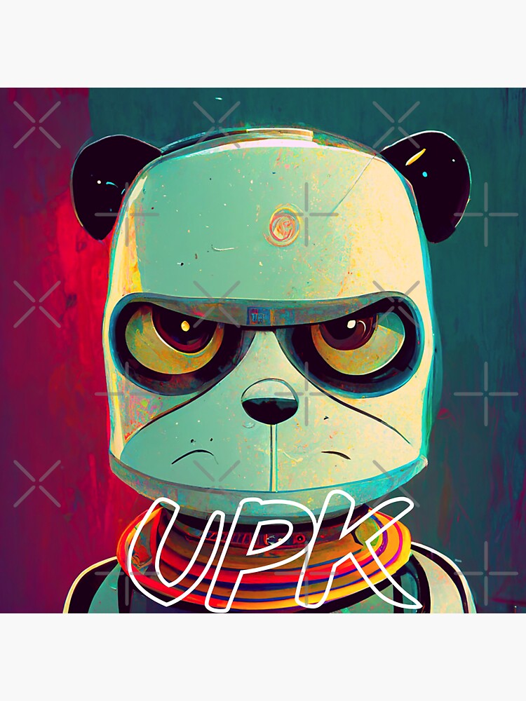 "Unimpressed Bender Panda " Sticker for Sale by UPK-Collective | Redbubble
