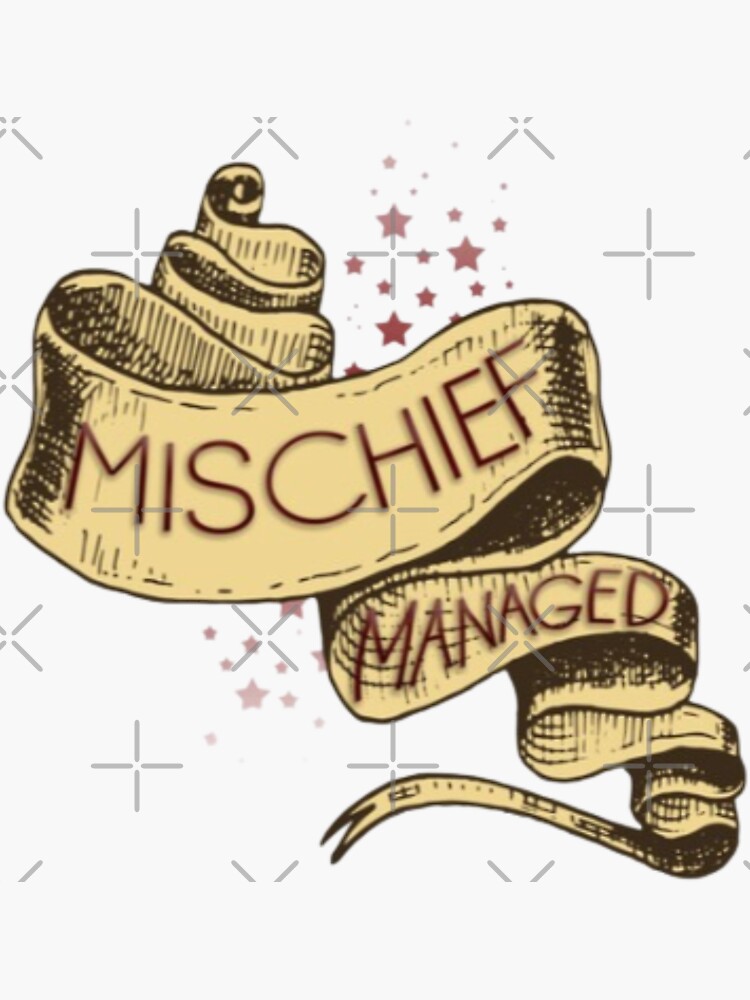 "Mischief Supporters" Sticker for Sale by BuyAndGoneAlley | Redbubble
