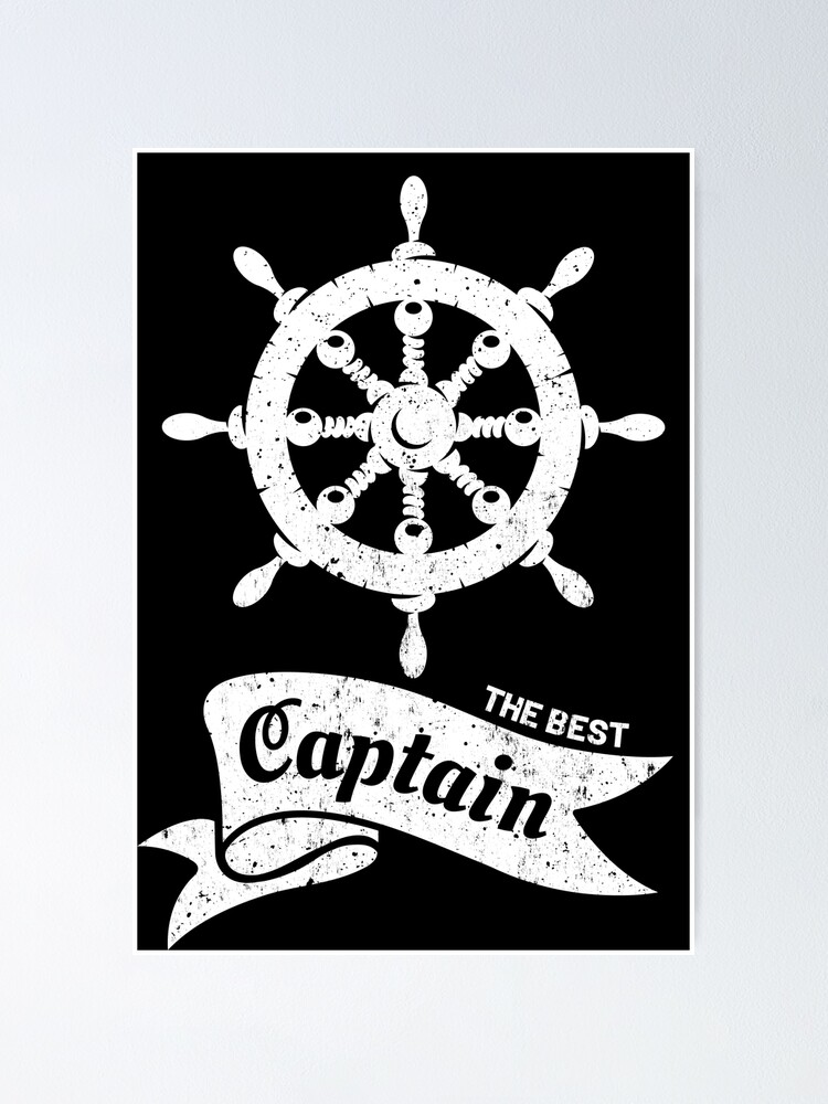 "The Best Captain" Poster for Sale by absolutdesign | Redbubble