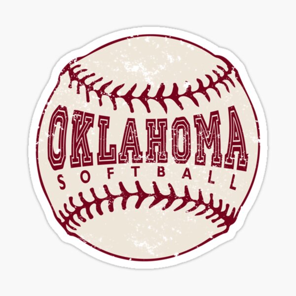"Oklahoma Softball Ball" Sticker for Sale by bronzepantology | Redbubble