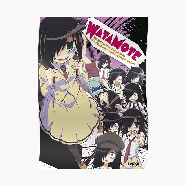"WATAMOTE Tomoko Kuroki poster" Poster for Sale by blayse | Redbubble