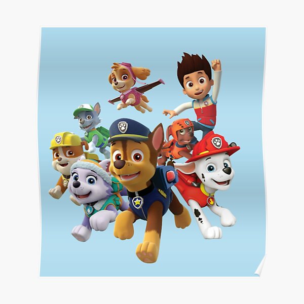 " Paw Patrol" Poster for Sale by talebni888 | Redbubble