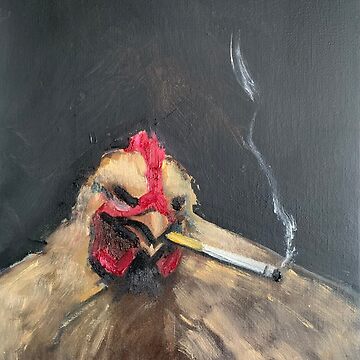 "Don’t do drugs Smoking chicken " Sticker for Sale by desertmeridian ...