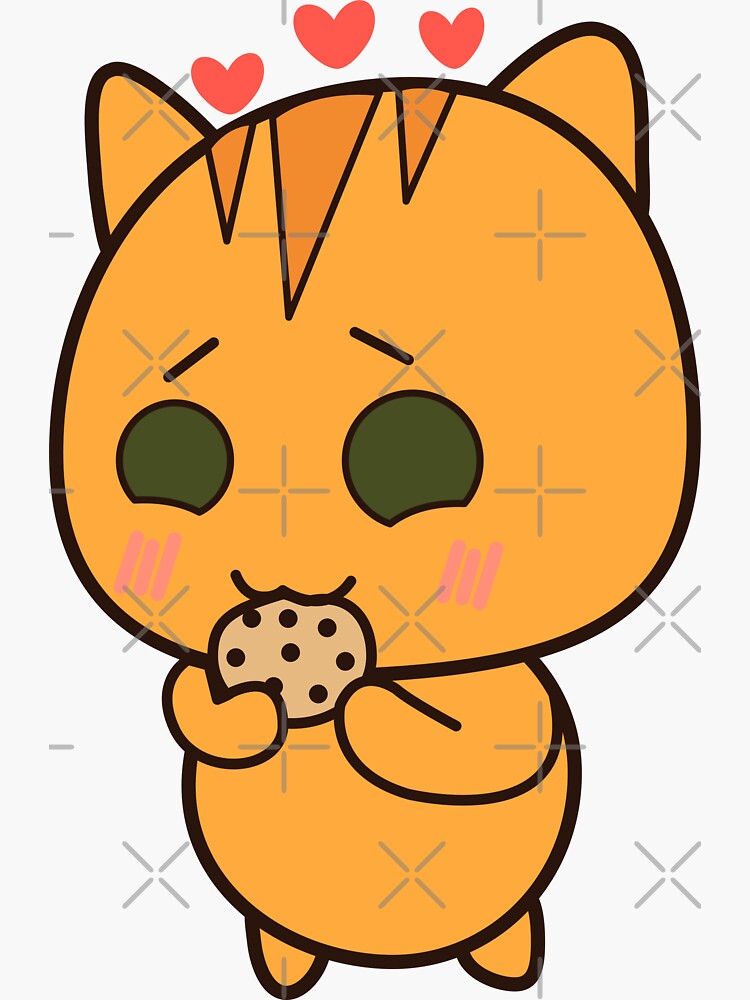 "Timmy eats a cookie" Sticker for Sale by smitten-kittens | Redbubble