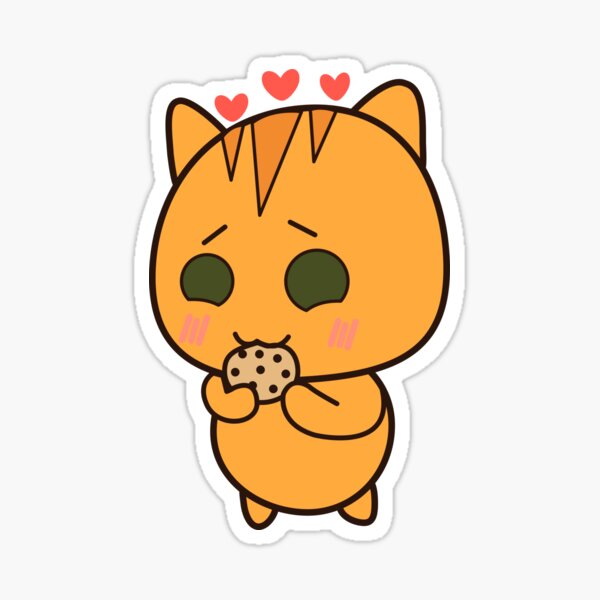 "Timmy eats a cookie" Sticker for Sale by smitten-kittens | Redbubble