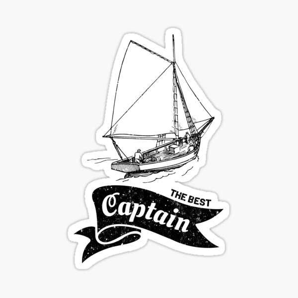 "The Best Captain" Sticker for Sale by absolutdesign | Redbubble