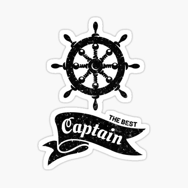 "The Best Captain" Sticker for Sale by absolutdesign | Redbubble