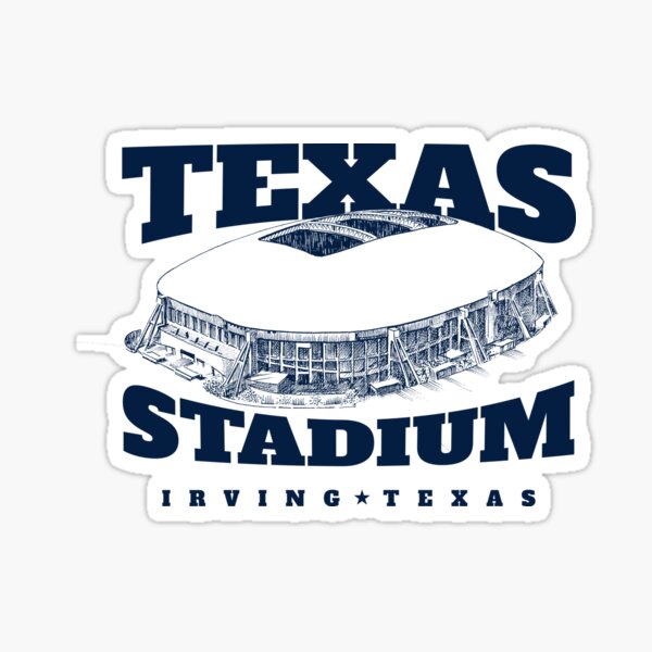 "Texas Stadium" Sticker for Sale by PixelBuilder | Redbubble