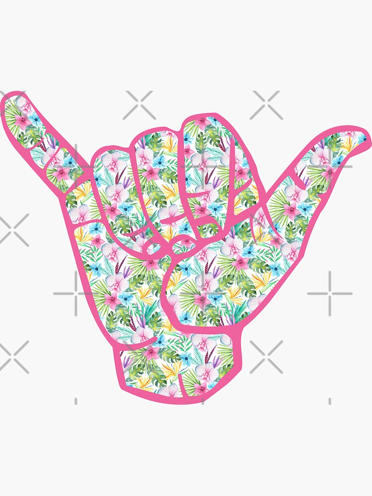 "Shaka" Sticker by MadEDesigns | Redbubble