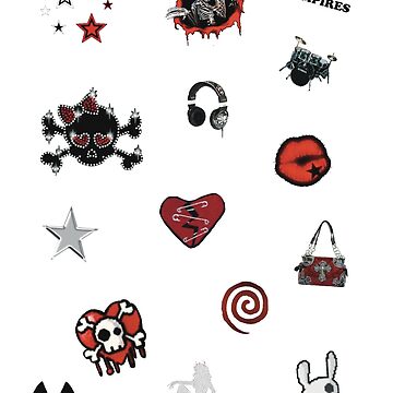 "red aesthetic" Sticker for Sale by spoiledbratz | Redbubble