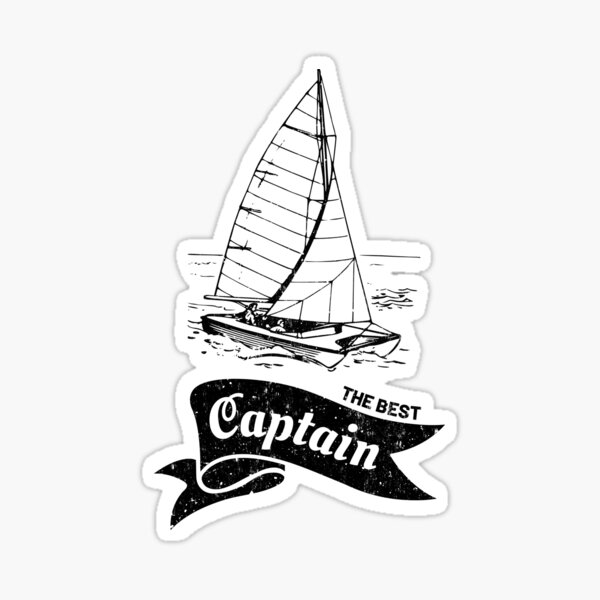 "The Best Captain" Sticker for Sale by absolutdesign | Redbubble