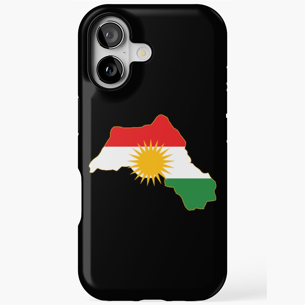 "Kurdistan flag in a Kurdistan map" Sticker for Sale by ebo-tshirt ...