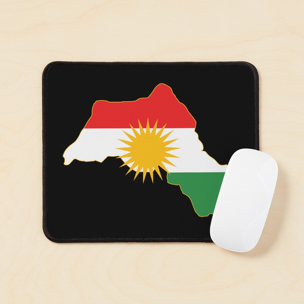 "Kurdistan flag in a Kurdistan map" Sticker for Sale by ebo-tshirt ...