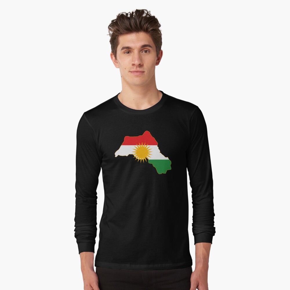 "Kurdistan flag in a Kurdistan map" Sticker for Sale by ebo-tshirt ...
