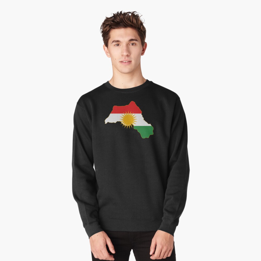 "Kurdistan flag in a Kurdistan map" Sticker for Sale by ebo-tshirt ...