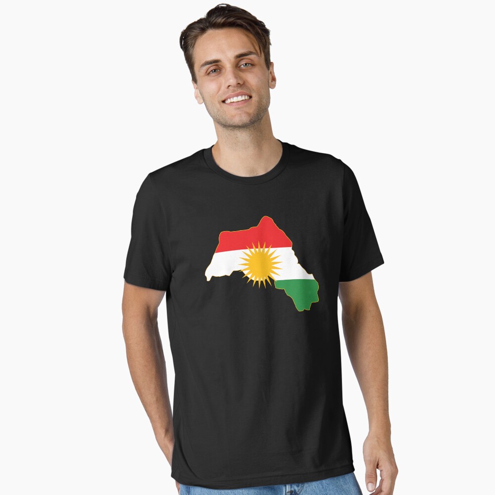"Kurdistan flag in a Kurdistan map" Sticker for Sale by ebo-tshirt ...