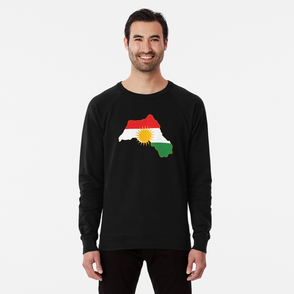 "Kurdistan flag in a Kurdistan map" Sticker for Sale by ebo-tshirt ...