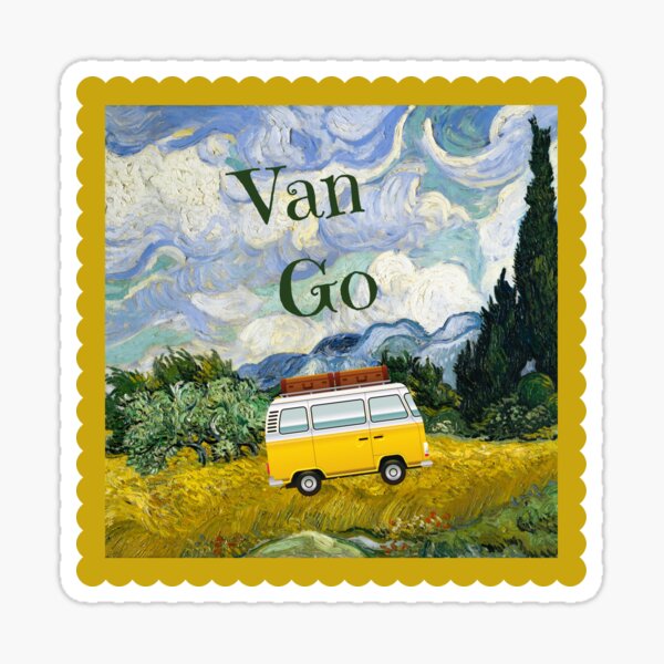 "Van Go Pun" Sticker for Sale by JoeyGrace | Redbubble