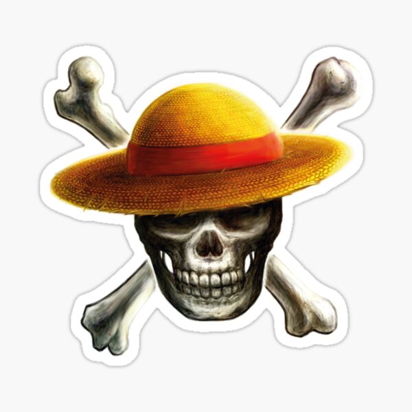 "Straw Jolly Roger" Sticker for Sale by ZackaryWalter | Redbubble