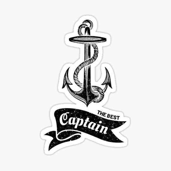 "The Best Captain" Sticker for Sale by absolutdesign | Redbubble