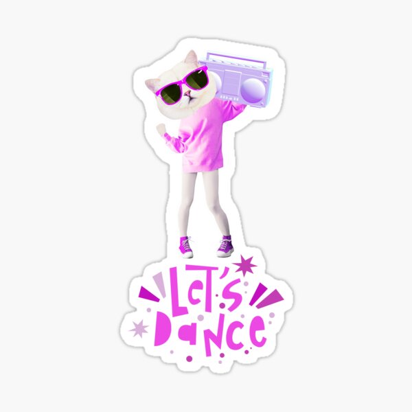 "let's dance" Sticker for Sale by zuzta | Redbubble