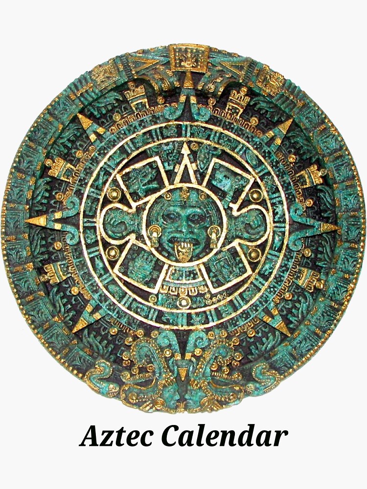 "Ancient Aztec Calendar" Sticker for Sale by Mexican-Art | Redbubble