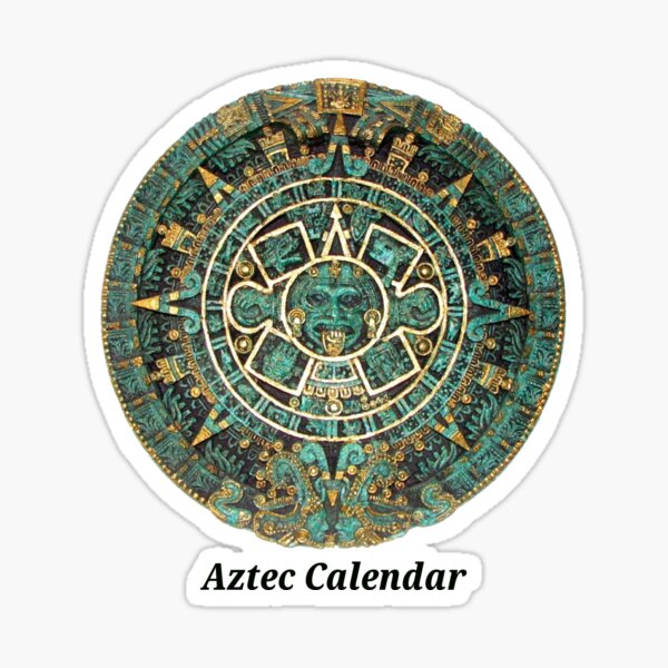 "Ancient Aztec Calendar" Sticker for Sale by Mexican-Art | Redbubble