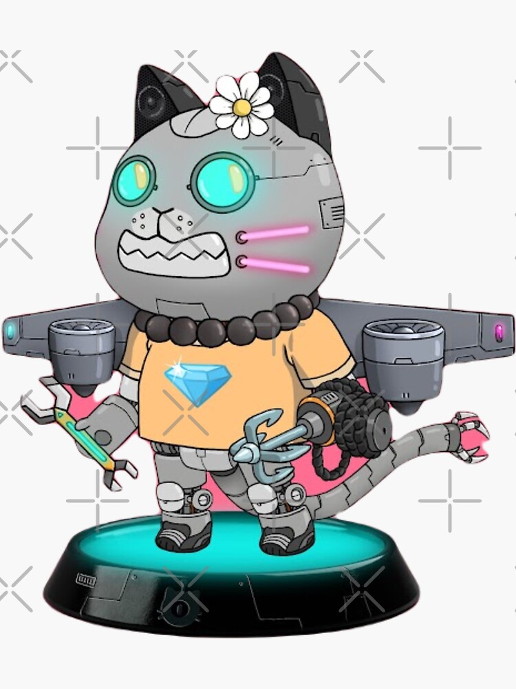 "CATBOTICA | CATS Stickers | Meow!" Sticker for Sale by Stickerscats ...