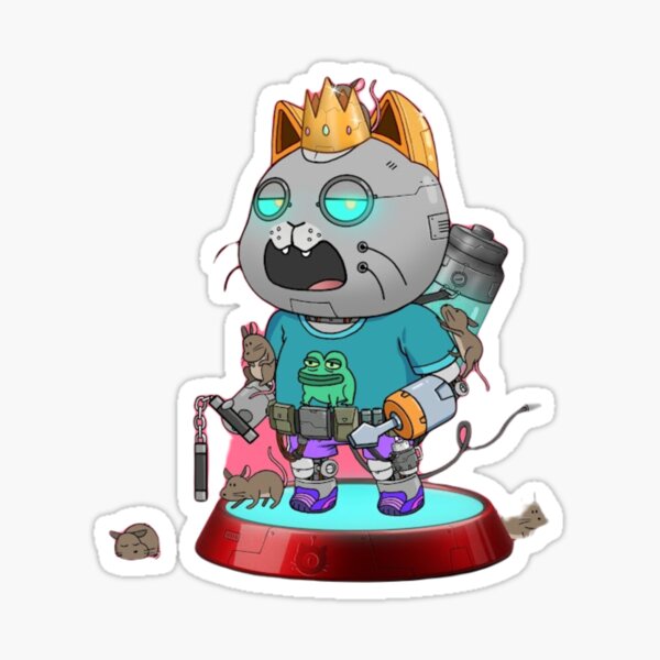 "CATBOTICA | CATS Stickers | Meow!" Sticker for Sale by Stickerscats ...