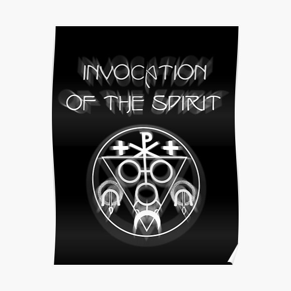 "The Craft Invocation of the Spirit Book (Mystic)" Poster for Sale by ...