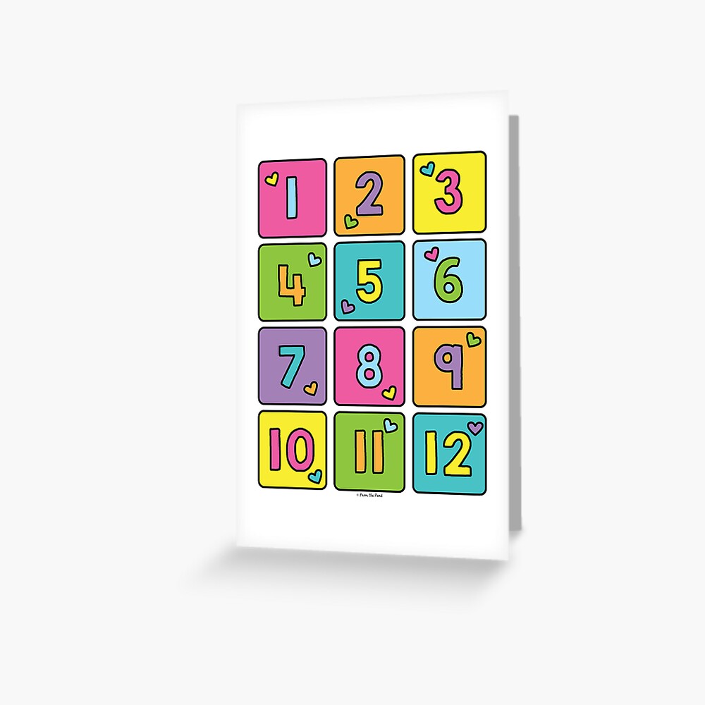 "I Love Numbers" Sticker for Sale by fromthepond | Redbubble