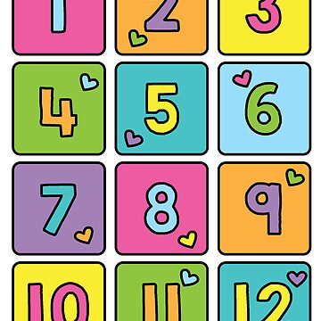 "I Love Numbers" Sticker for Sale by fromthepond | Redbubble