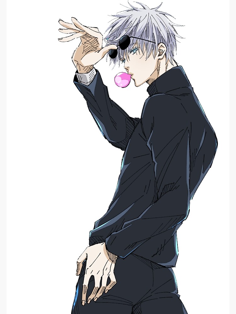 "satoru gojo satWith his famous move-jujutsu kaisen" Poster for Sale by ...