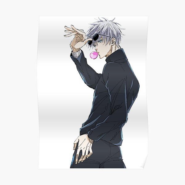 Poster « satoru gojo satWith his famous move-jujutsu kaisen », par ...
