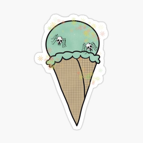"Spider ice cream" Sticker for Sale by HawasliArts | Redbubble