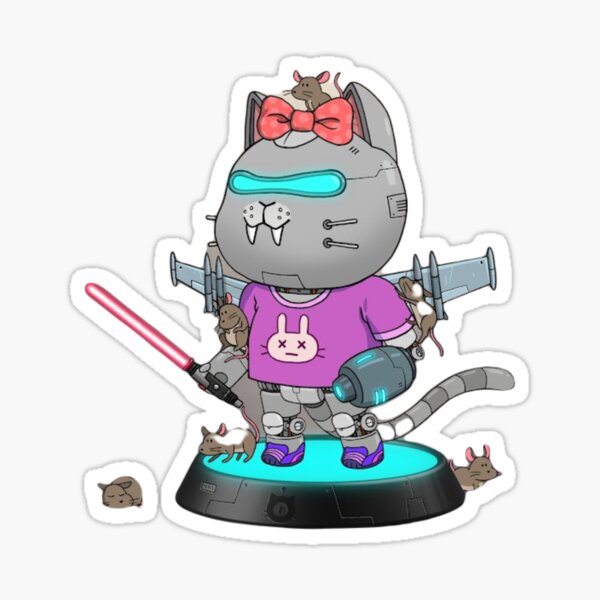 "CATBOTICA | CATS Stickers | Meow!" Sticker for Sale by Stickerscats ...