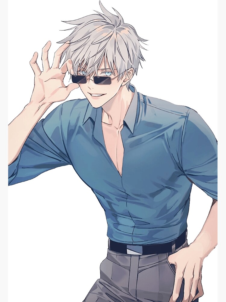 Lámina fotográfica «satoru gojo satCon su famoso movimiento-jujutsu ...