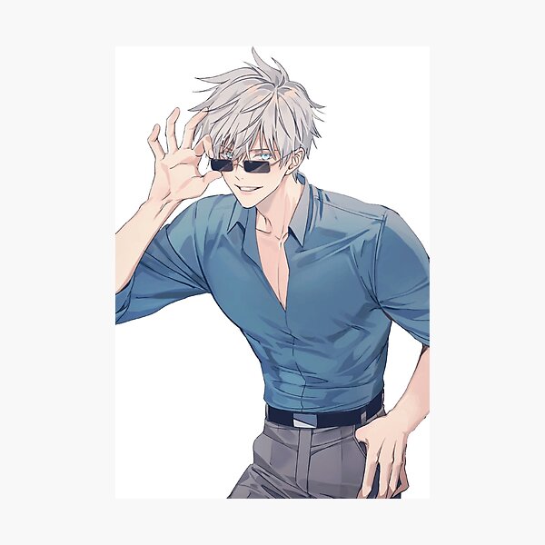 Lámina fotográfica «satoru gojo satCon su famoso movimiento-jujutsu ...