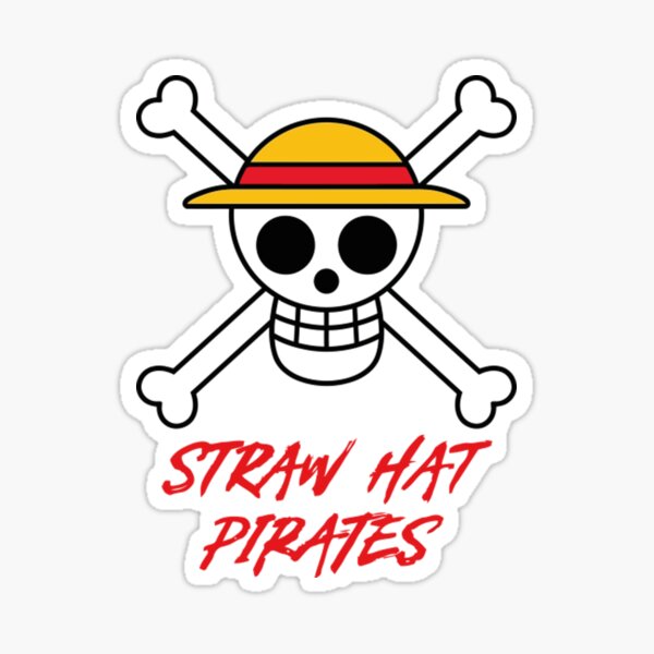 "Straw Jolly Roger" Sticker for Sale by ZackaryWalter | Redbubble