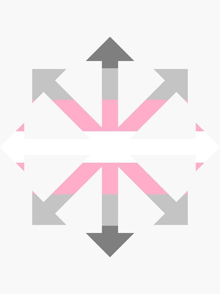 Symbol Of Chaos Demigirl Pride Sticker For Sale By Agender Redbubble