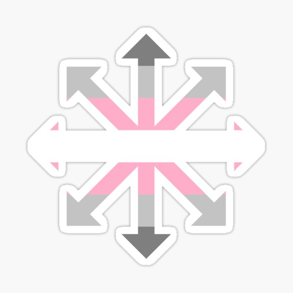 Symbol Of Chaos Demigirl Pride Sticker For Sale By Agender Redbubble